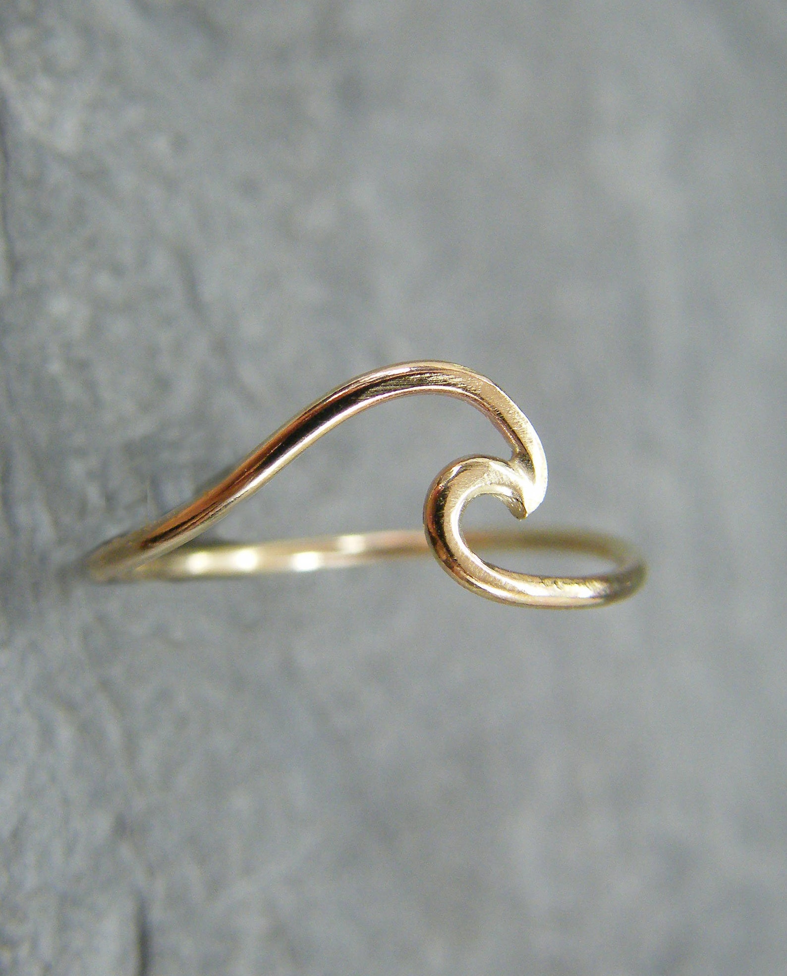 Wave ring Sterling silver wave ring Ocean wave ring | Etsy