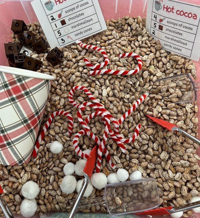 Hot Cocoa Recipe Cards for Preschool Sensory Bin - Etsy