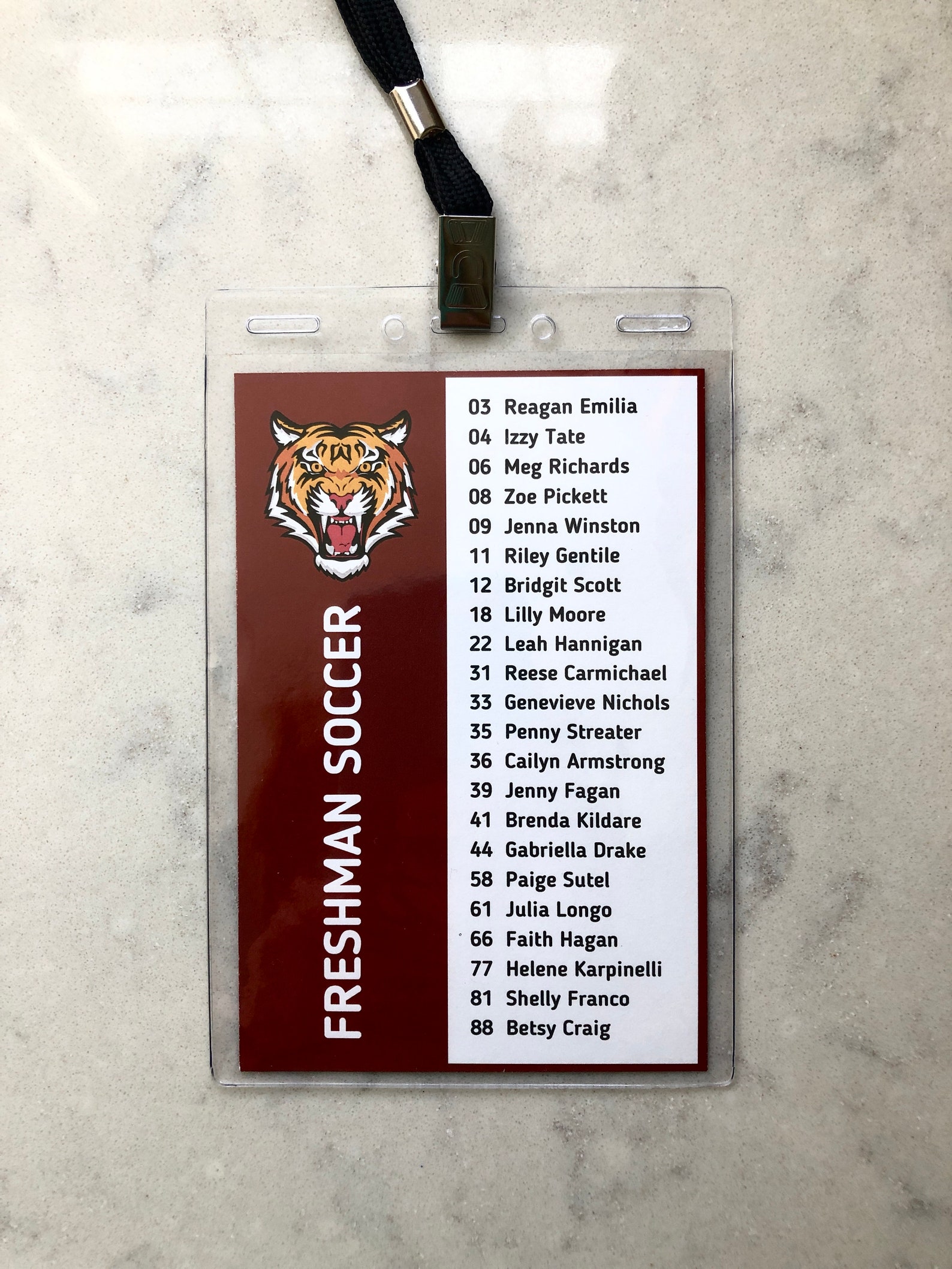 Team Roster Cards Personalized With Your Team - Etsy