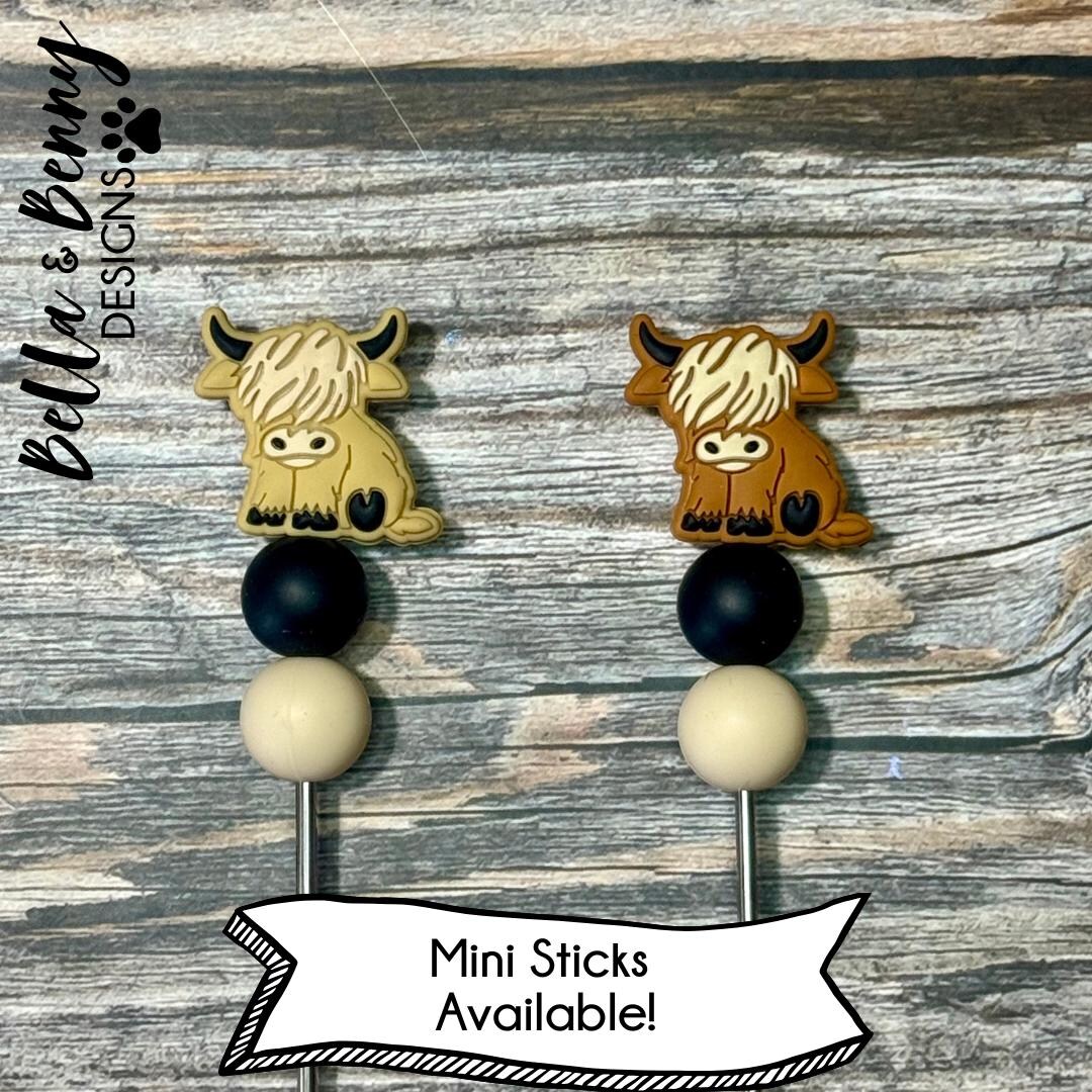 Highland Cow Amigurumi Sticks, Mini Stix, Plushie Stix, Ami Stick ...