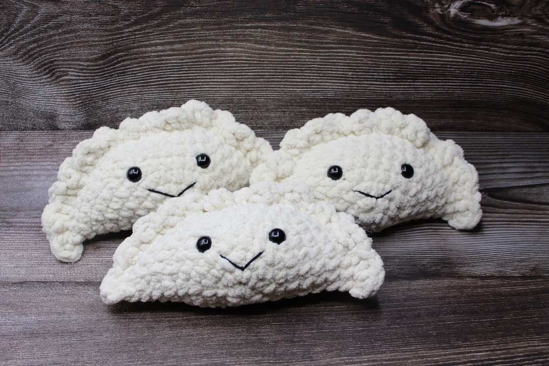 Pierogi Plushie, Crocheted Pierogi Plush Stuffed Animal, Pierogi ...