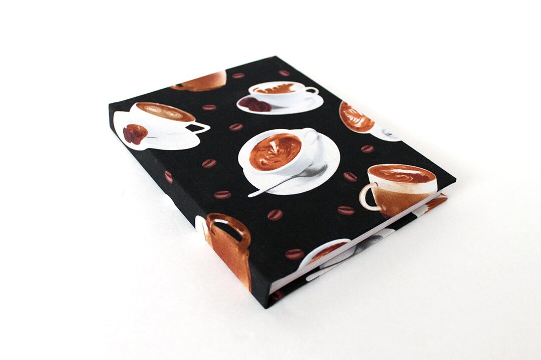 Coffee Lover's Hardcover Journal, Cafe Unlined Travel Notebook, Small ...