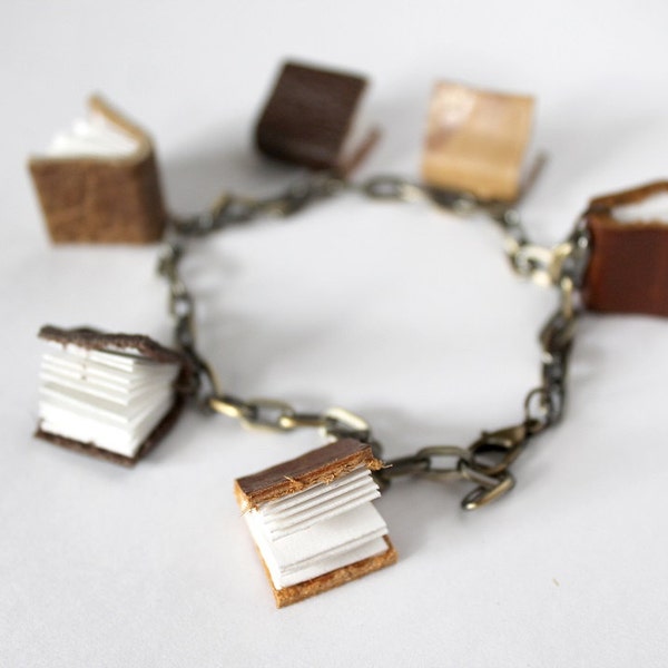 Book Chain Bracelet - Etsy