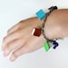 Colorful "brights" Mini Book Bracelet, Chain With Tiny Leather Books ...