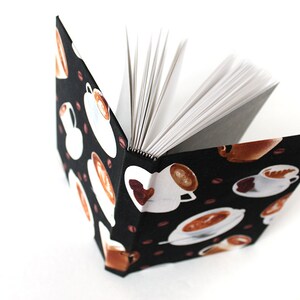 Coffee Lover's Hardcover Journal, Cafe Unlined Travel Notebook, Small ...