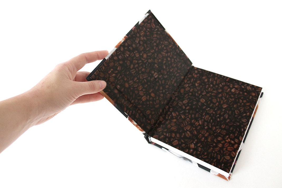 Coffee Lover's Hardcover Journal, Cafe Unlined Travel Notebook, Small ...