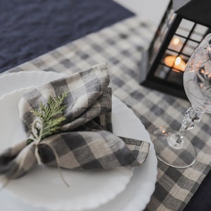 Ash Purple Linen Cloth Napkins for Wedding, Soft Washed Linen Napkins ...