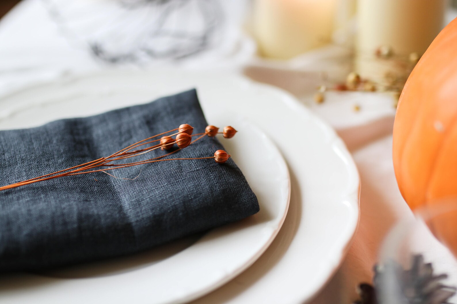 Halloween linen napkins Halloween party table napkin cloth | Etsy