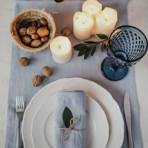 Ash Purple Linen Cloth Napkins for Wedding, Soft Washed Linen Napkins ...