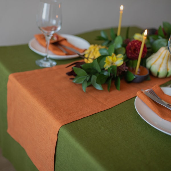 Orange Table Runner - Etsy