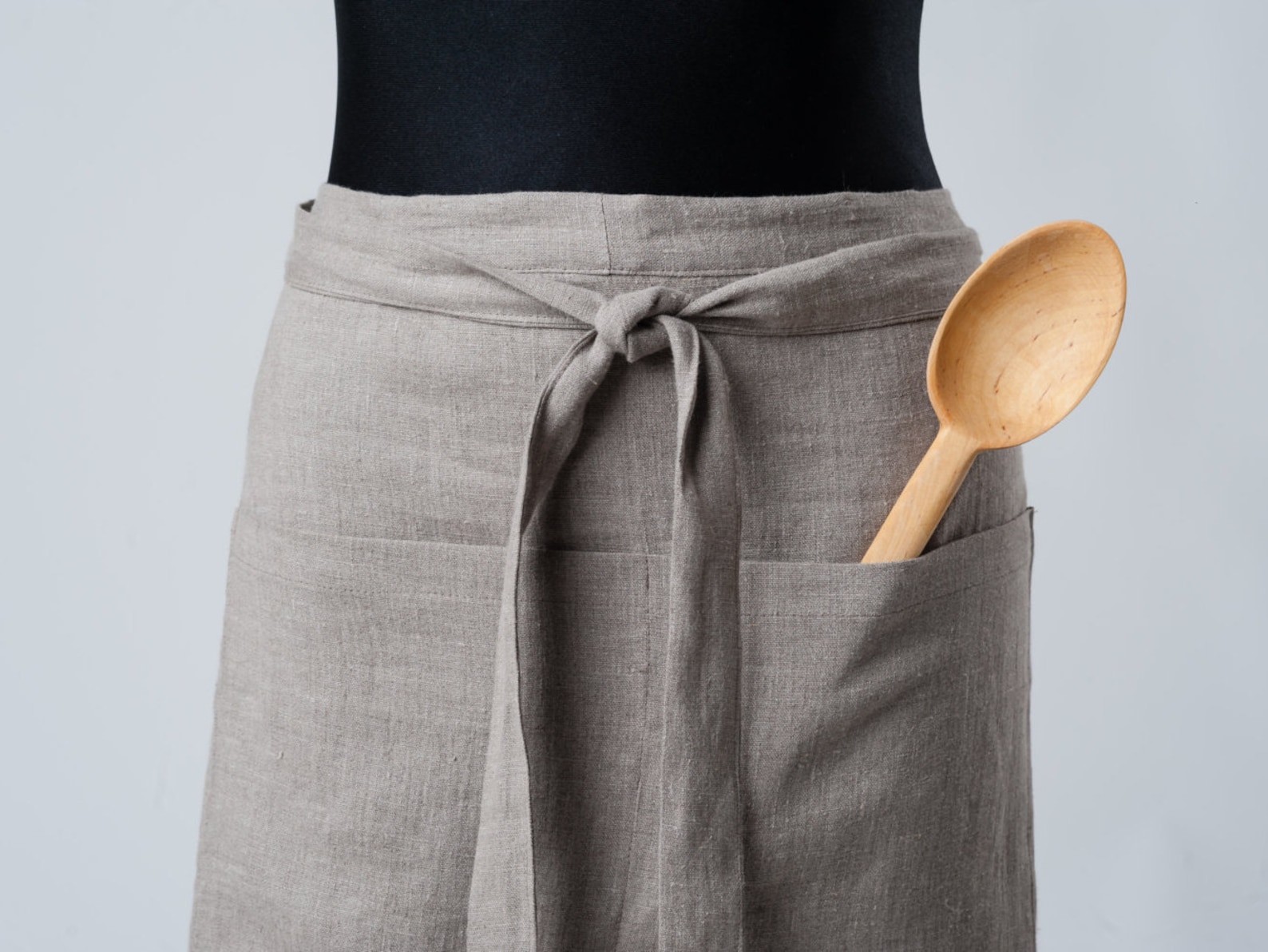 Cooking Linen Apron Half Apron Soft Linen Apron Linen Cafe - Etsy