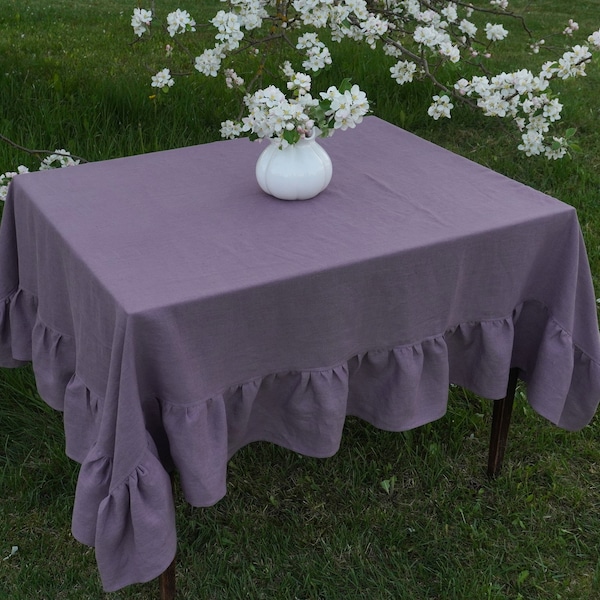 Purple Tablecloth - Etsy