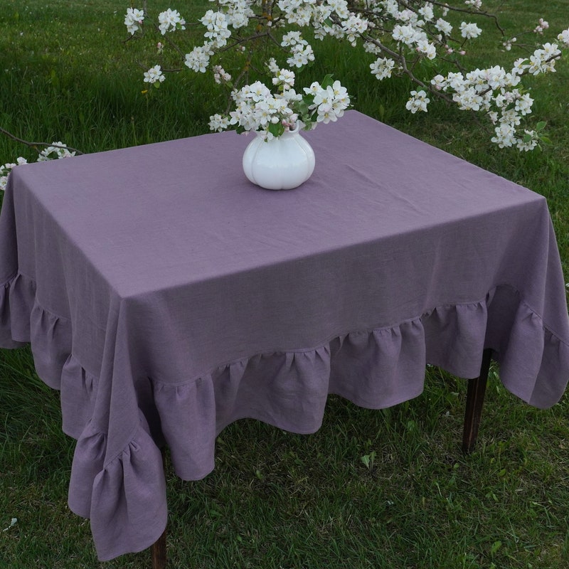 Purple Tablecloth - Etsy