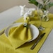 Chartreuse Linen Table Runner Table Runner Wedding Linen - Etsy