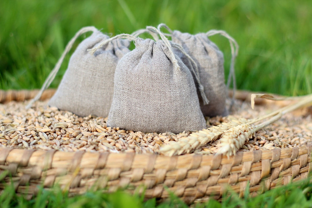 Set of 10 Linen Drawstring Bags. Set Linen Packaging Bags. Linen Goodie ...