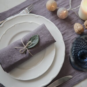 Light Gray Linen Wedding Napkins, Flax Cloth Napkins, Wedding Reception ...