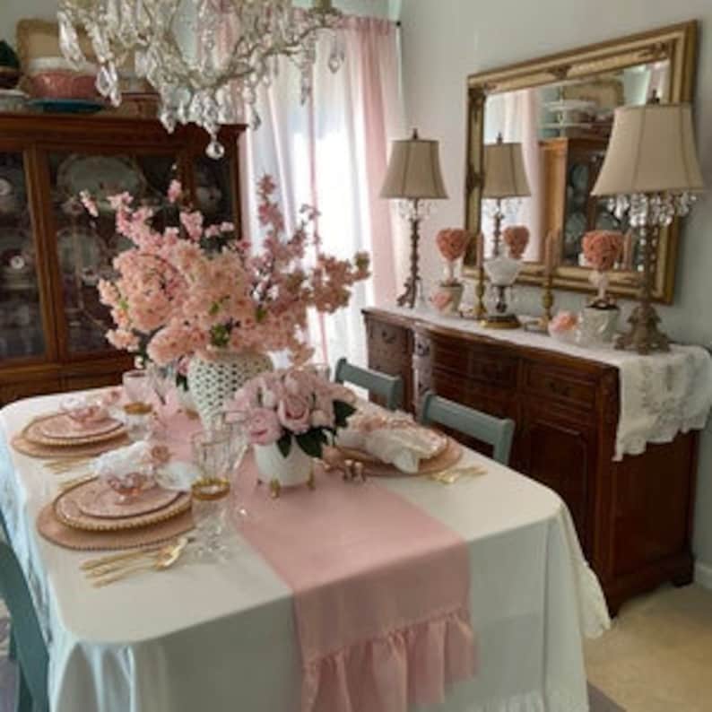 Chartreuse Yellow Linen Table Runner Rustic Table Runner - Etsy