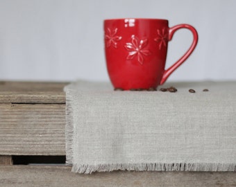 Raw Linen Tablecloth - Etsy