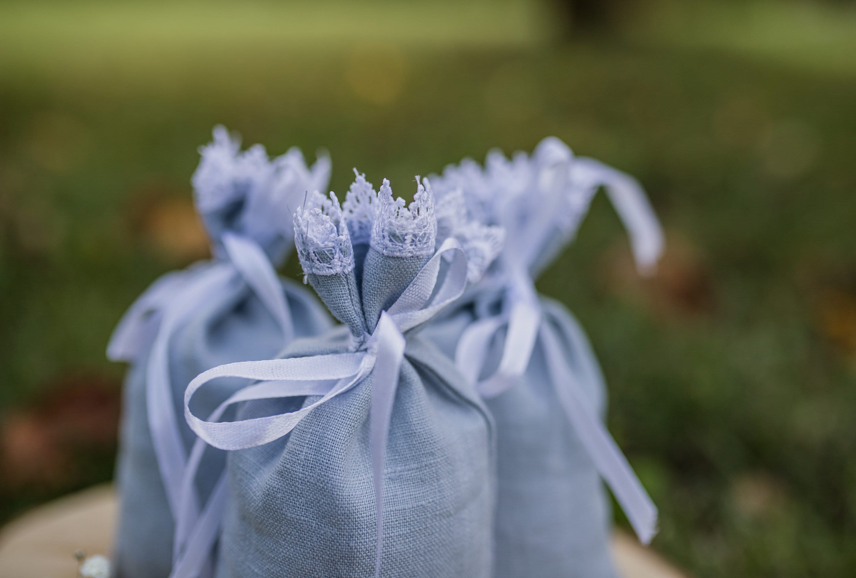 Set 10 Dusty Blue Wedding Gift Bags, Set Dusty Blue Baptism Favors ...