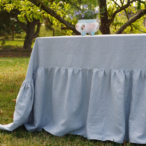 Ruffled Tablecloth - Etsy