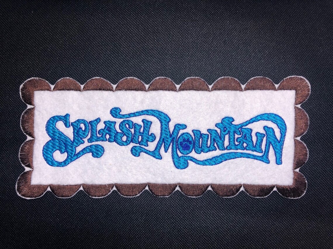 Embroidery Splash Mountain Logo Pin Trading Book Bag for - Etsy