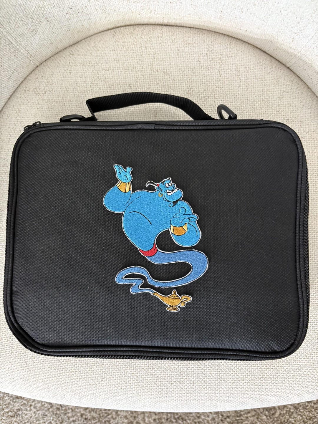New Embroidery Aladdin's Magic Lamp & Genie Pin Collection Book Bag for ...