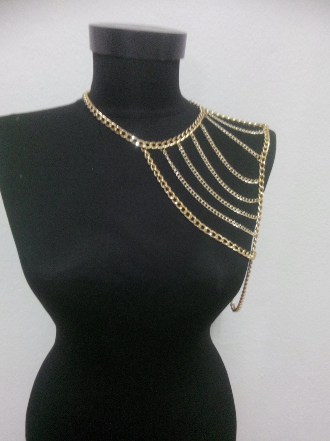 Gold Shoulder Chainshoulder Necklacebody Chainbody Jewelry - Etsy