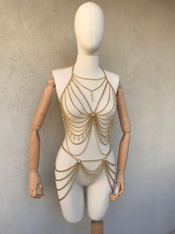cheapest sale Rave Jewelry Body Chain Top