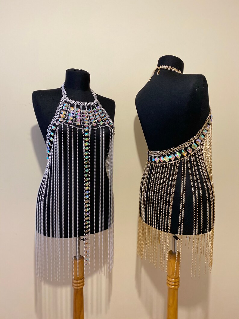 Festival Chain Dress Rave Outfit Women Clothing Etsy