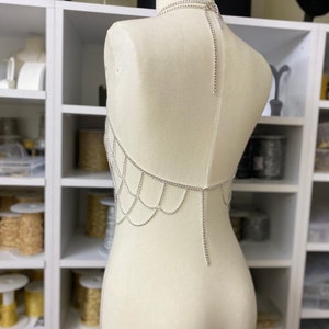 Gold V Collar Body Chain, T Shirt Body Chain, Chain Bralette, Body ...