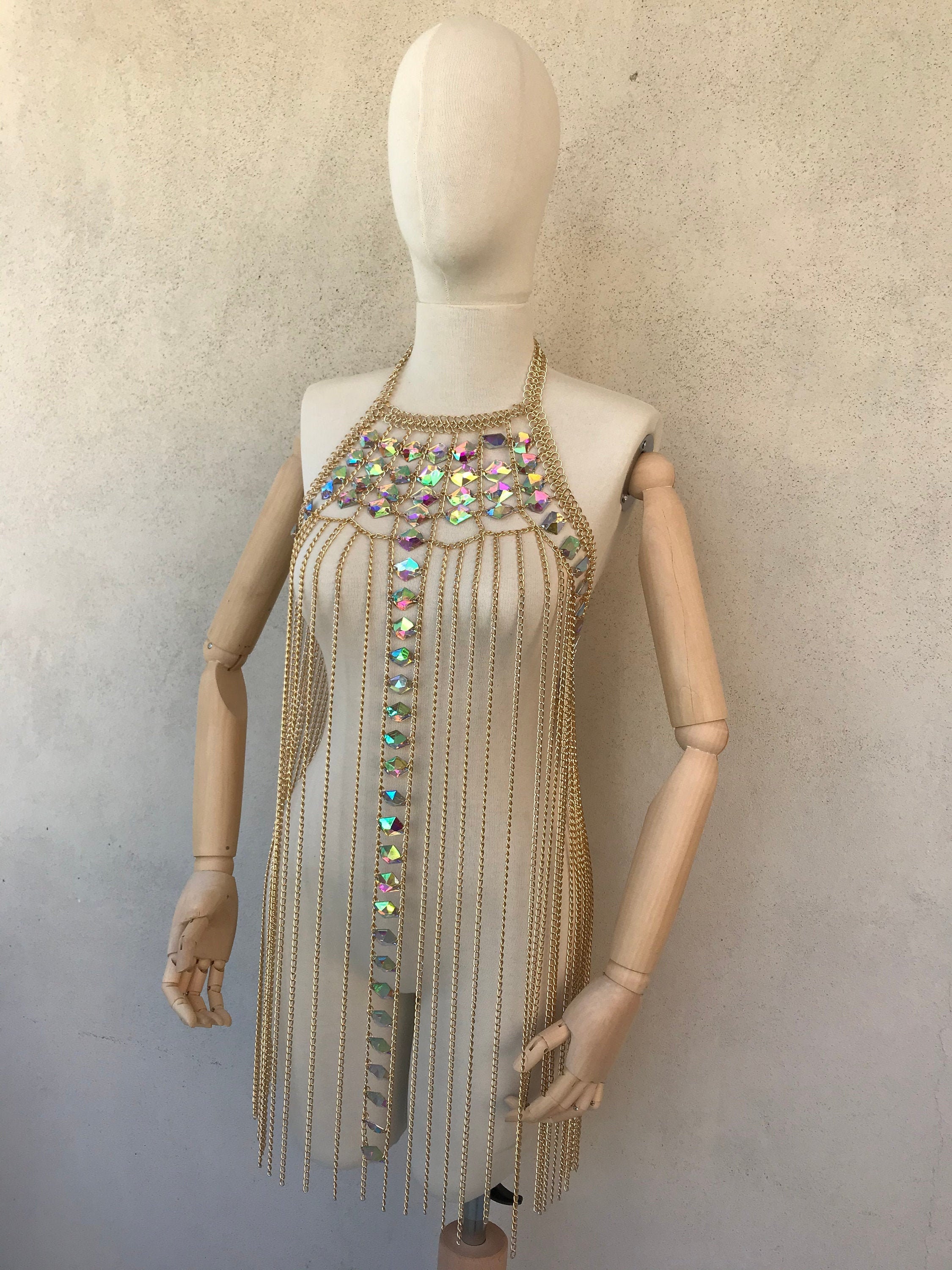Buy Festival Chain Dress Rave Outfit Women Clothing Online In India Etsy