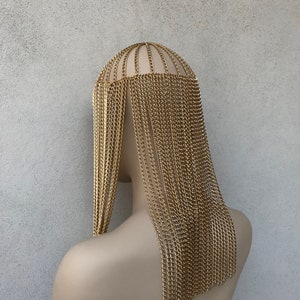 Gold Chain Wig Gold Hair Chain Hair Jewelry Hair - Etsy