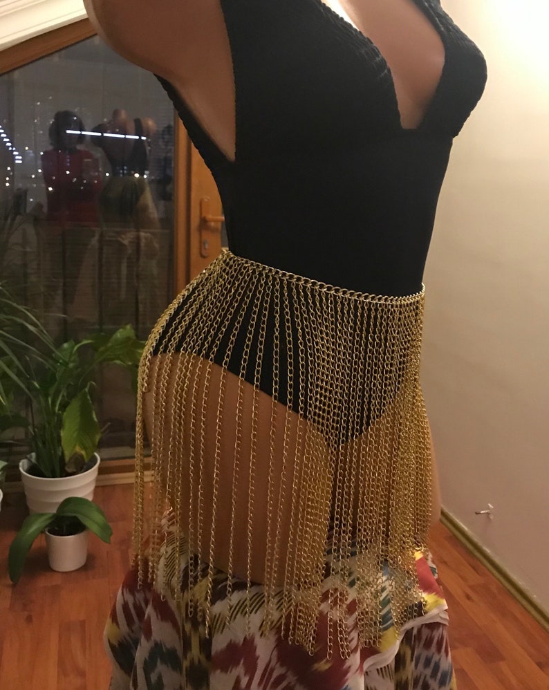 Gold Chain Skirt Mini Skirt body Chain Body Jewelry - Etsy