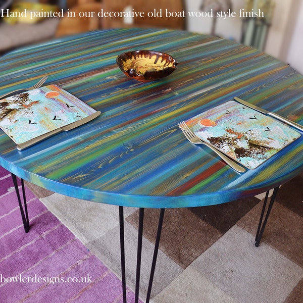 Painted Dining Table - Etsy