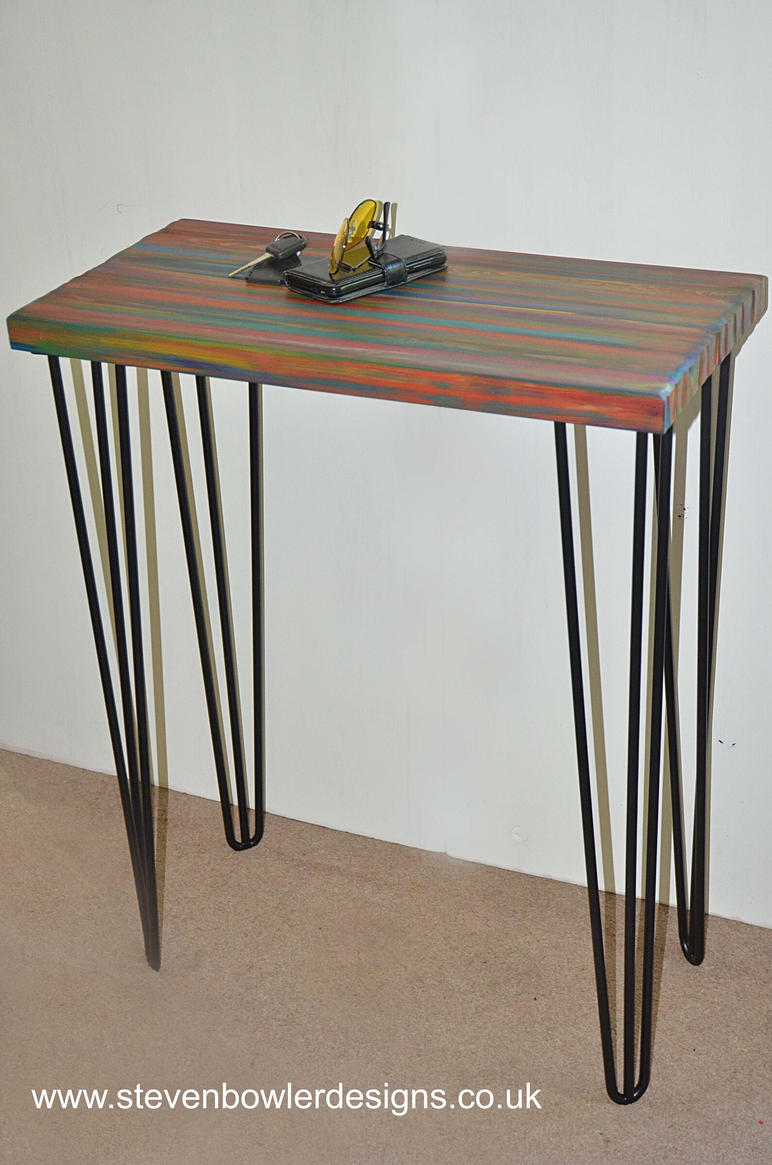 Bespoke Coastal Cottage Console Table Tropical Sunset Multi - Etsy