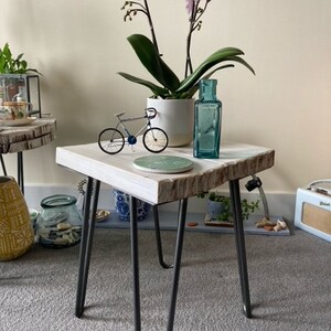 Contemporary White Coastal Cottage Side Table 50 Cm X 50 Cm Square With ...