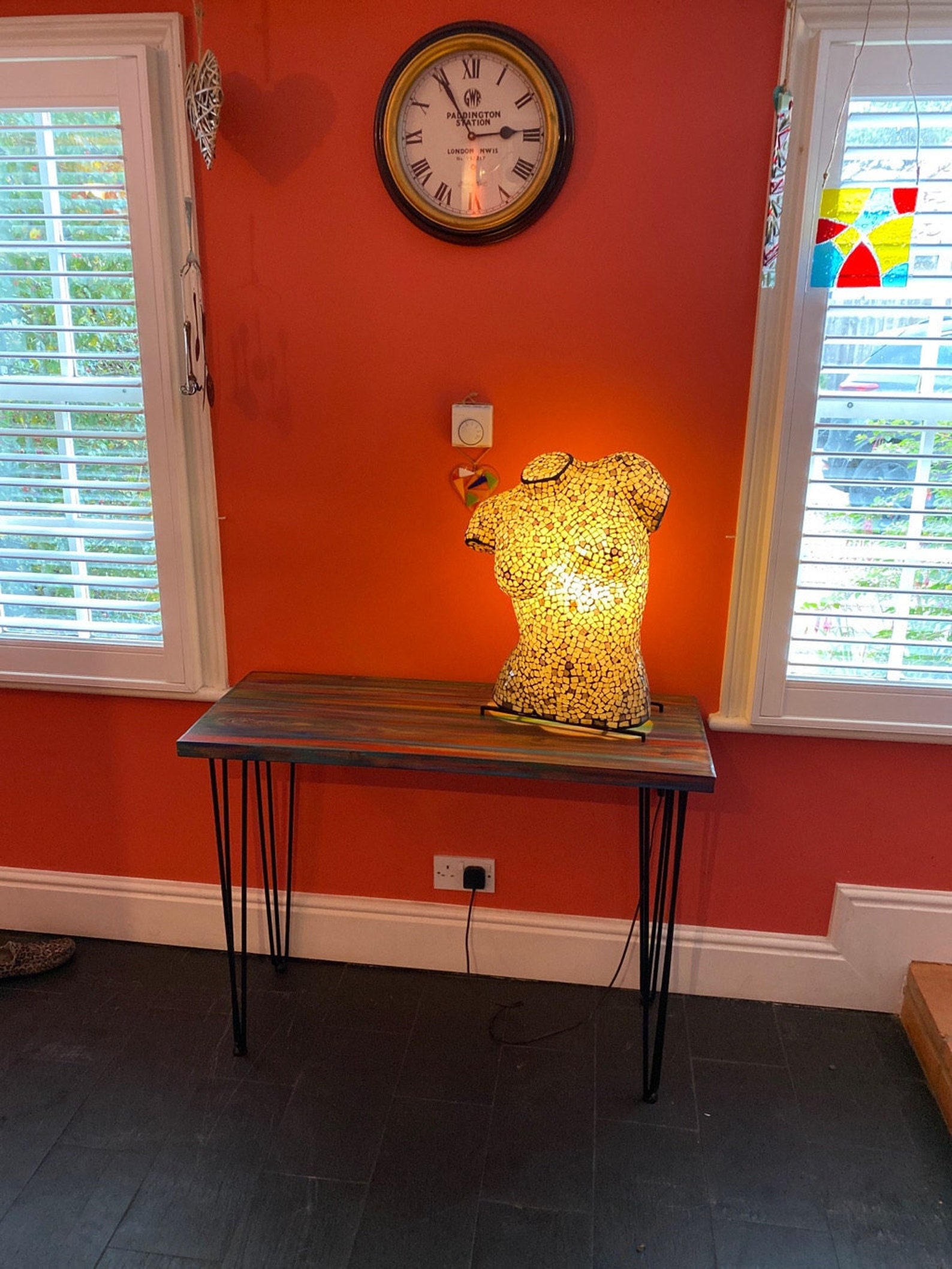 Bespoke Coastal Cottage Console Table Tropical Sunset Multi - Etsy