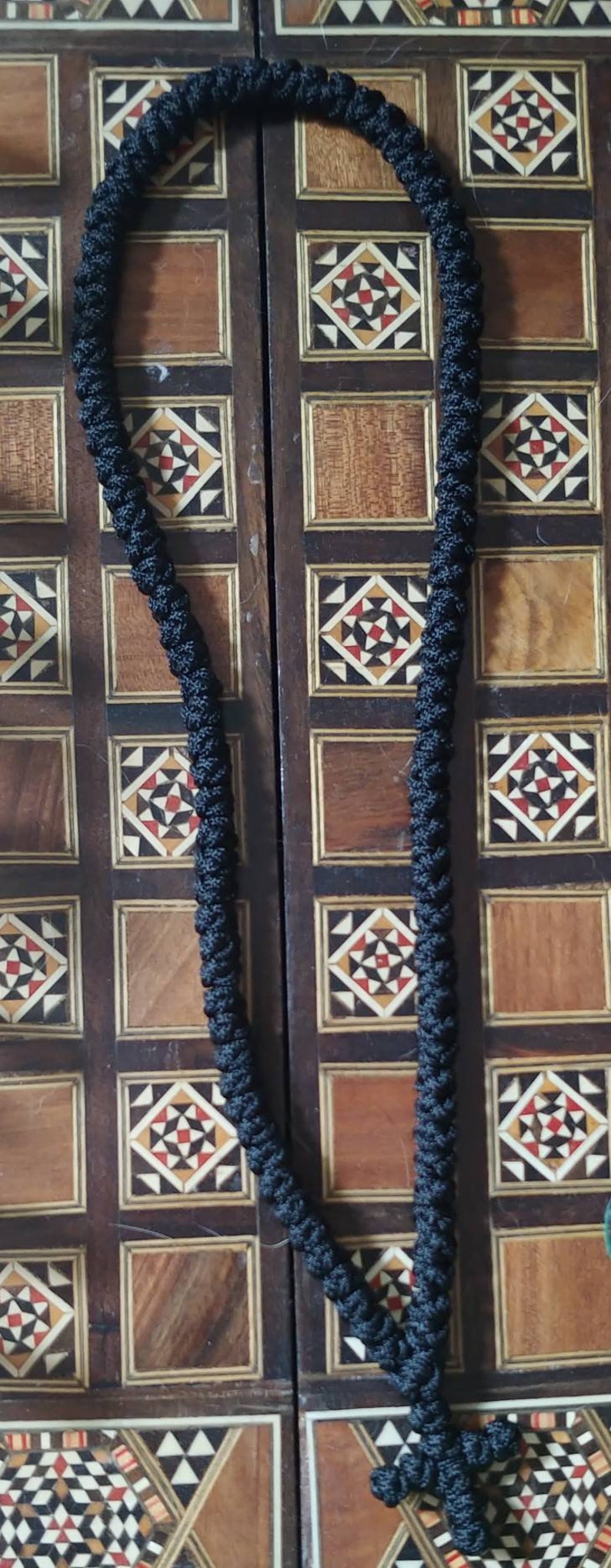 100 Knot Black Paracord Prayer Rope - Etsy