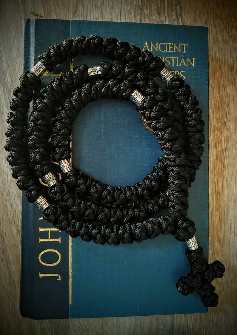 100 Knot Black Paracord Prayer Rope - Etsy