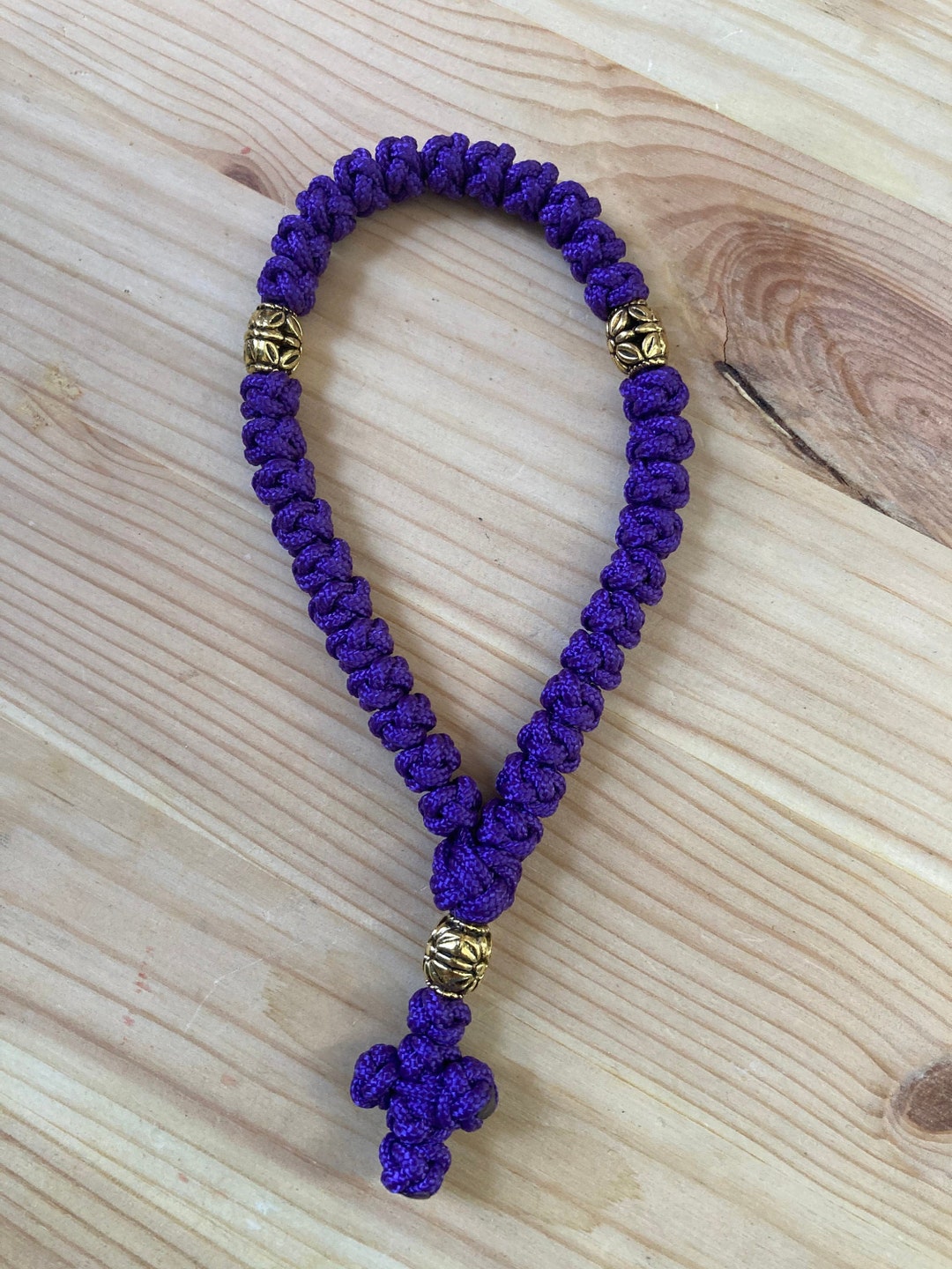 33 Knot Lenten Purple Paracord Prayer Rope - Etsy