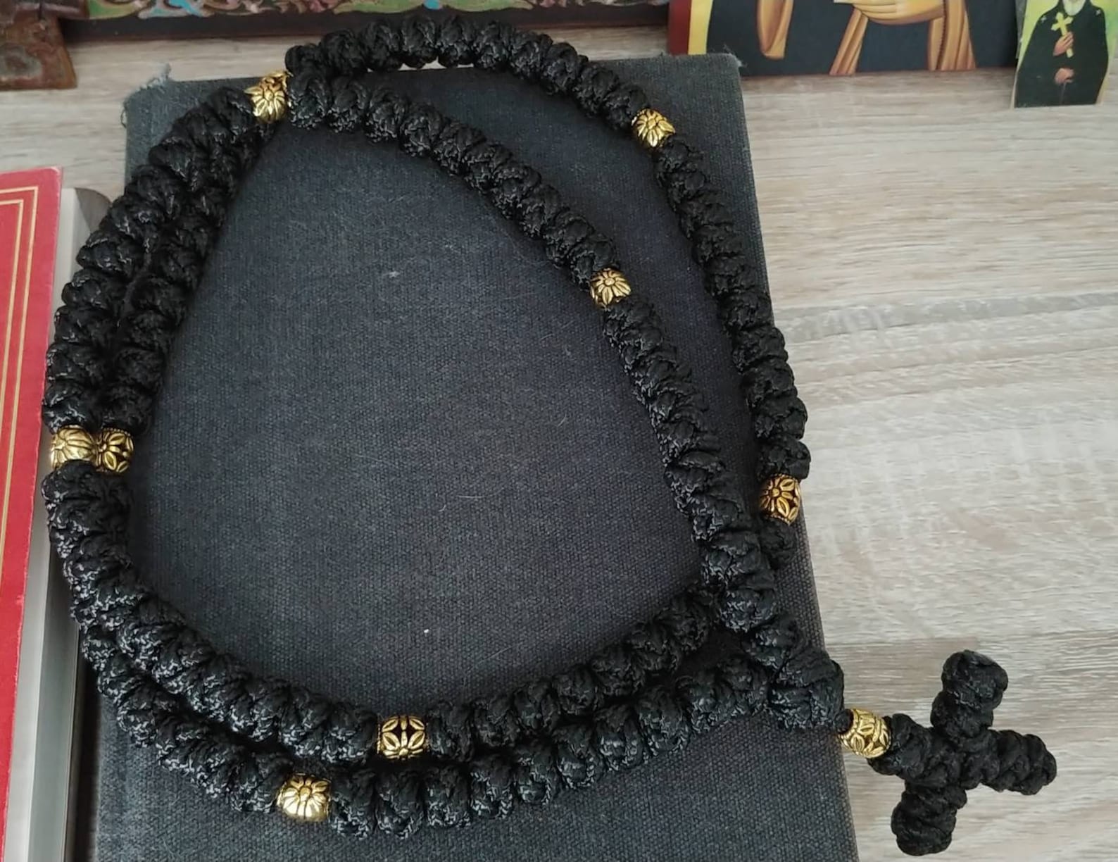 100 Knot Black Paracord Prayer Rope - Etsy