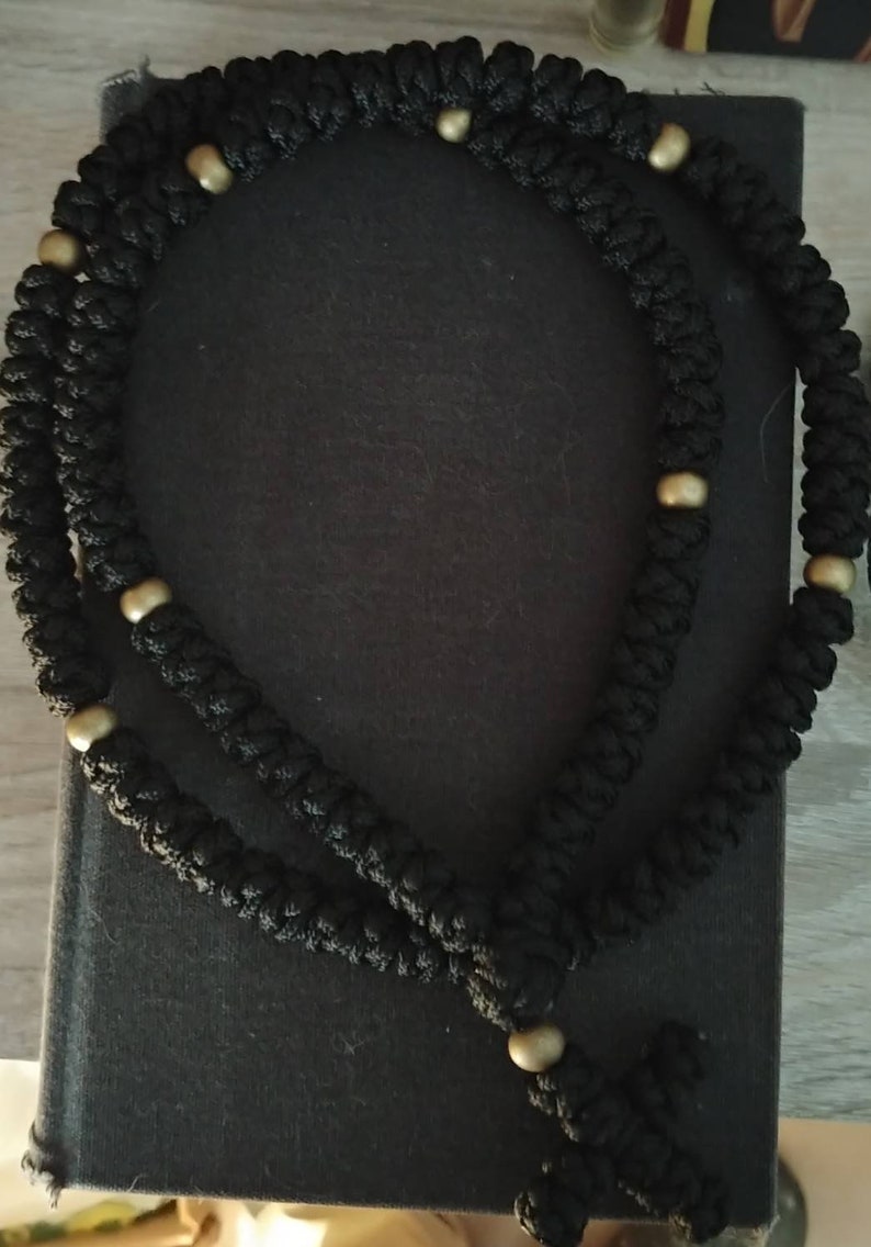 100 Knot Black Paracord Prayer Rope - Etsy