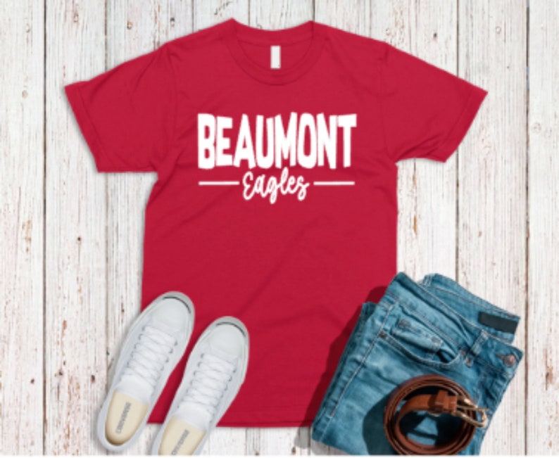 Custom School Spirit Wear Tshirt Customize With Your School - Etsy