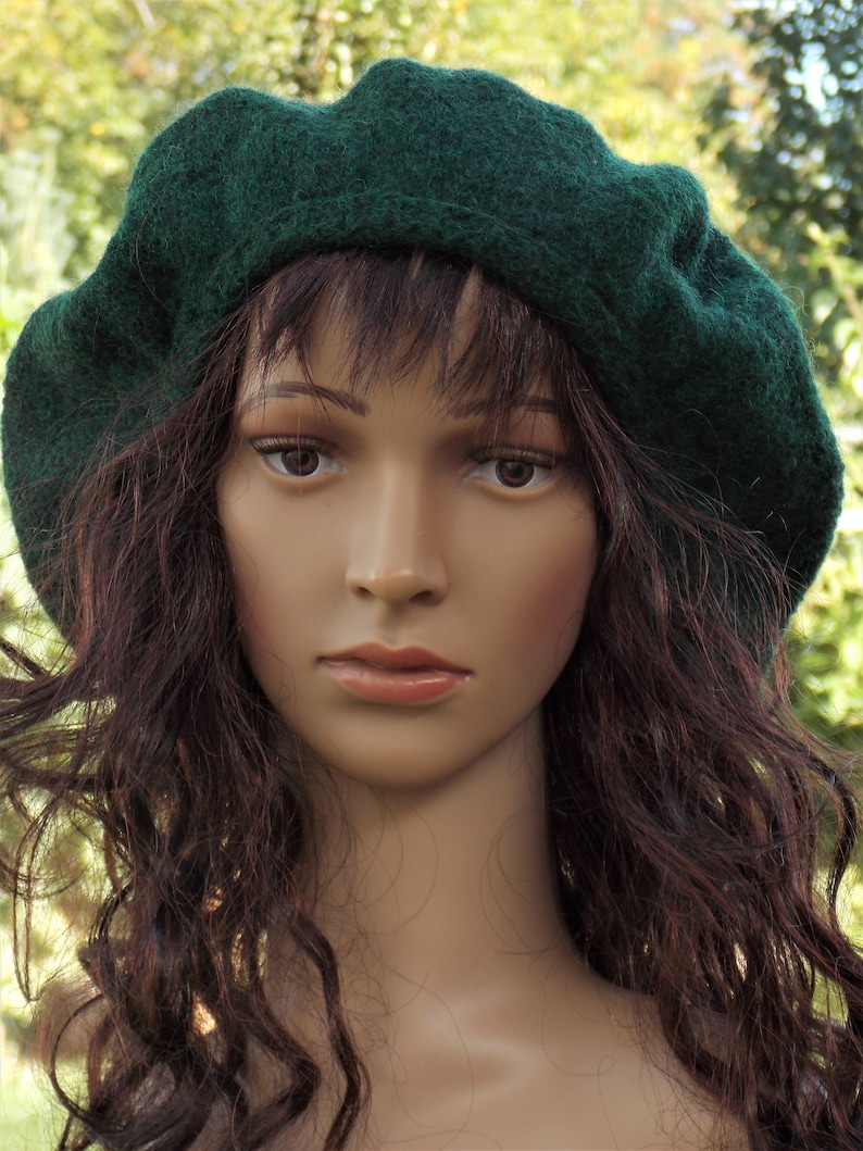 Felted Hat, Scottish Tam, Wool Tam, Beret, Bonnet, Knitted Hat ...