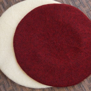 Hand Knitted Hat, Felted Hat, Wool Tam, Beret, Highland Tam, Bonnet ...