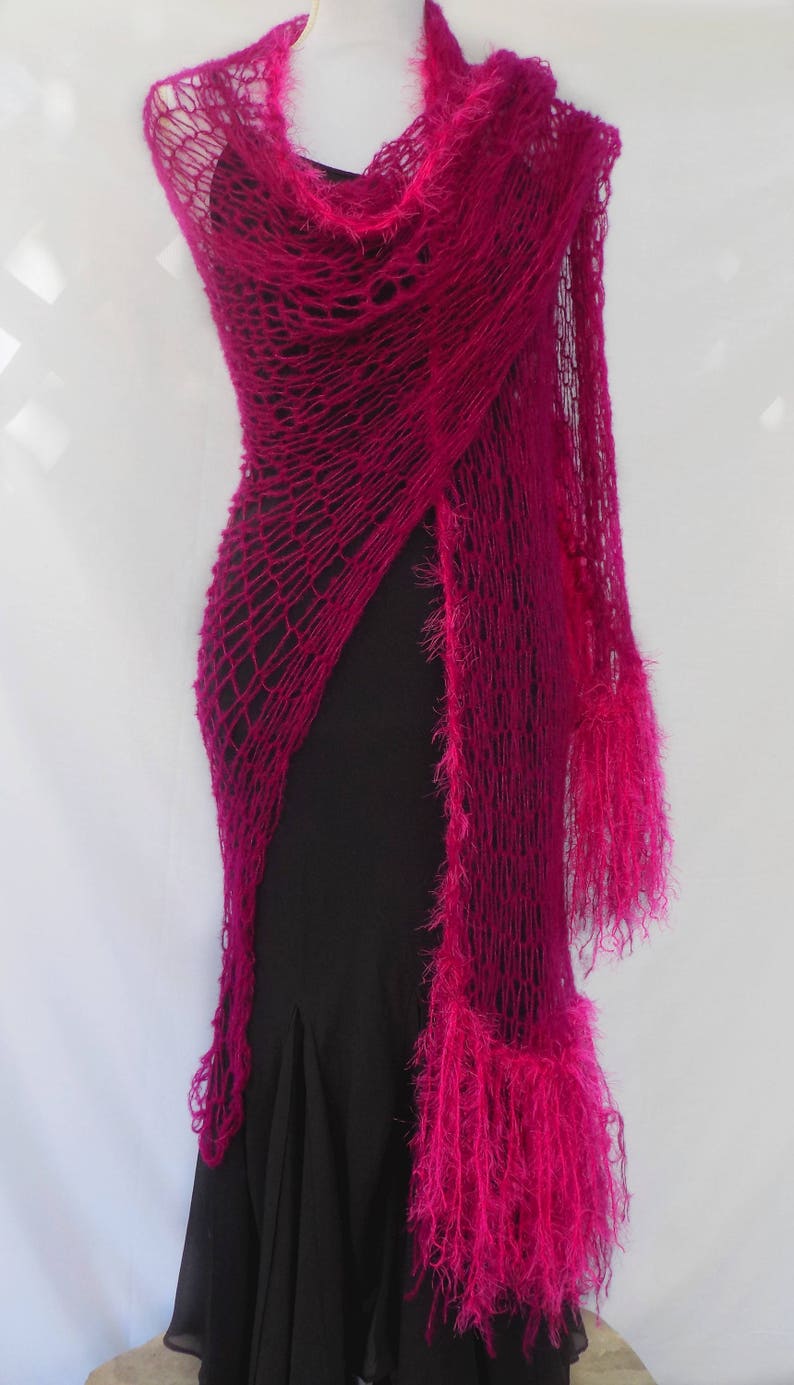 Bohemian Fringe Shawl Extra Long Scarf Net Scarf Alpaca - Etsy