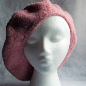 Hand Knitted Hat, Felted Hat, Wool Tam, Beret, Highland Tam, Bonnet ...