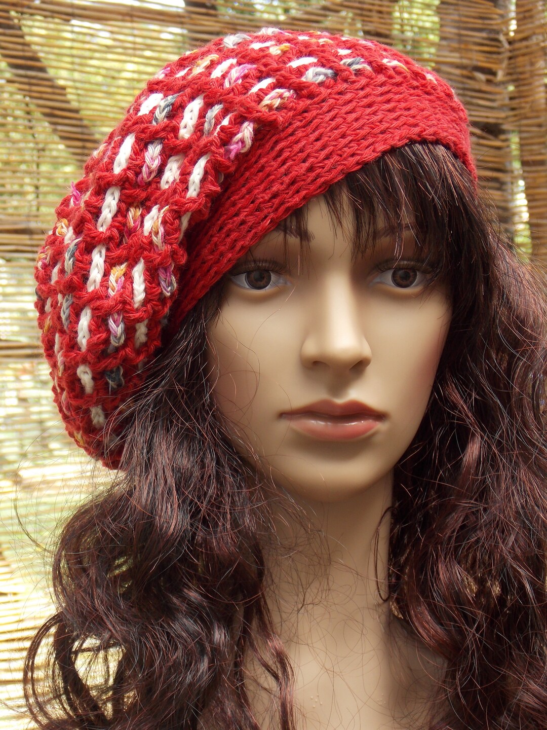 Slouchy Hat, Cottage Core Hat, Crochet Hat, Hair Accessories, Gift for ...