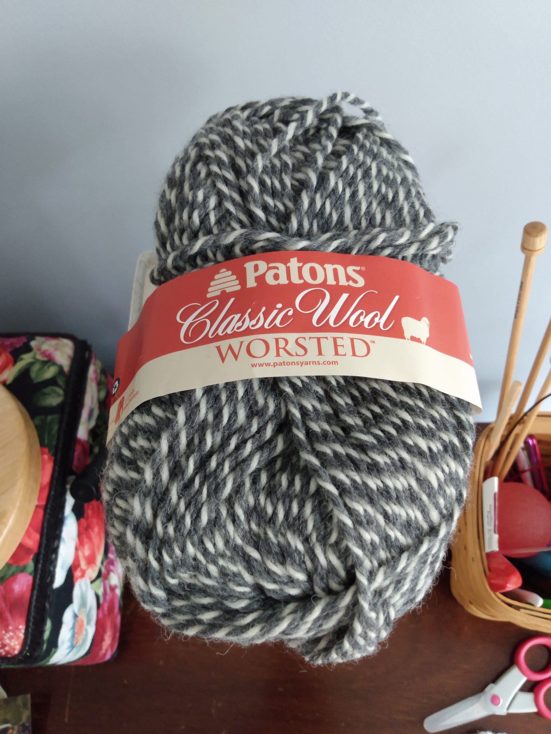 DESTASH Patons Classic Wool Worsted Dark Grey Marl - Etsy