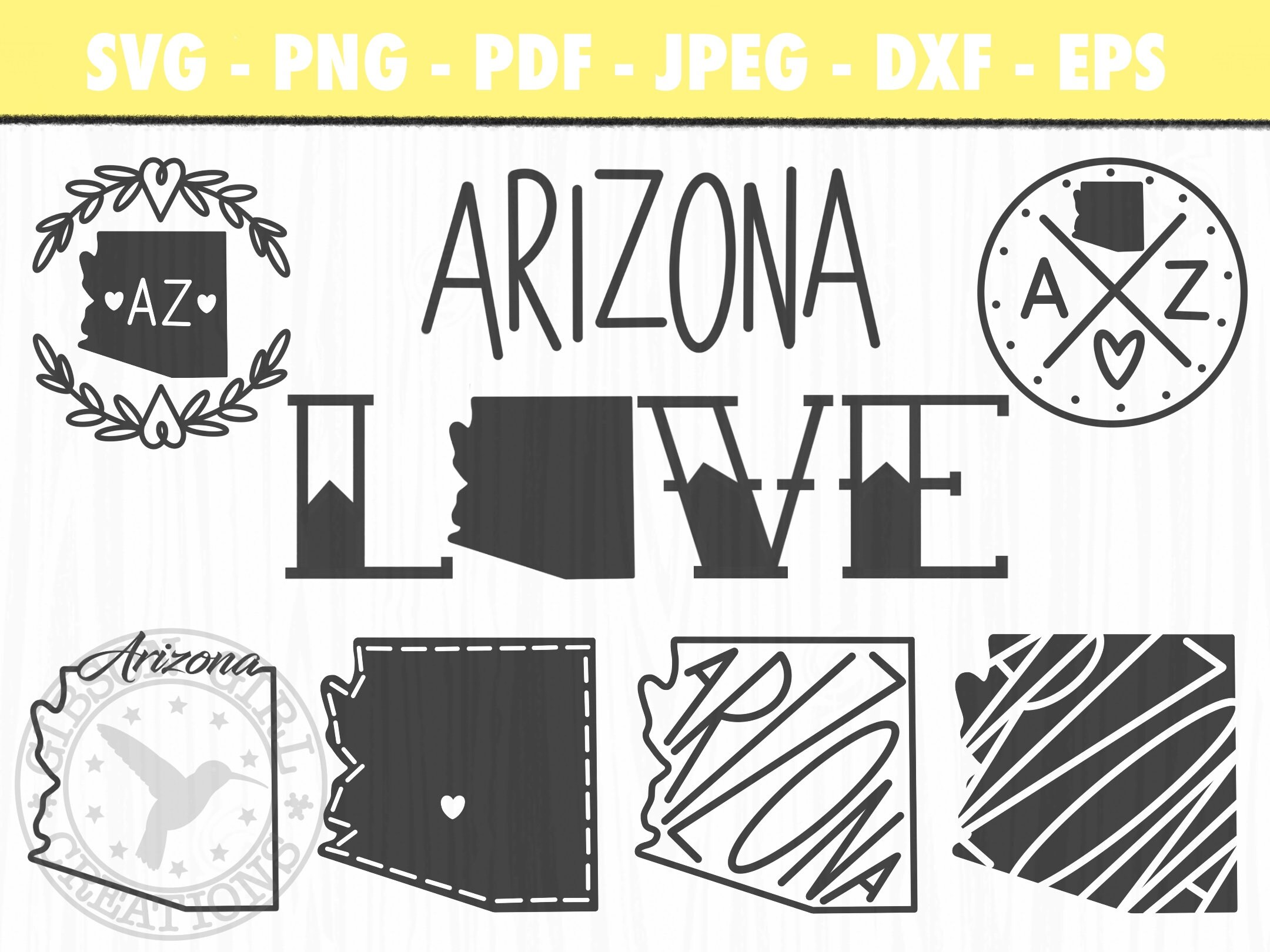 Arizona Svg Arizona svg Bundle AZ Svg Arizona State | Etsy